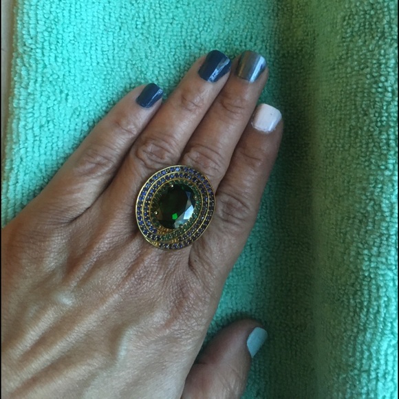 Joan Boyce | Jewelry | Joan Boyce Custom Spiral Blue Green Gemstones ...
